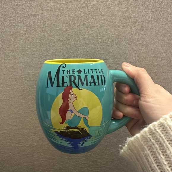 Disney | Kitchen | Disney The Little Mermaid Mug Blue And Yellow | Poshmark